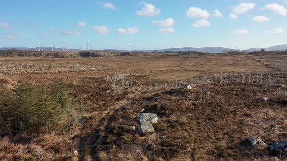 Flying Above Peat Bog in County Donegal Ireland, Stock Footage | VideoHive