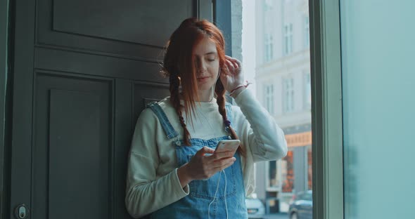 Attractive young woman leaving the house, Stock Footage | VideoHive
