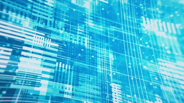 4K Circuit digital and technology background - Loopable, Motion Graphics