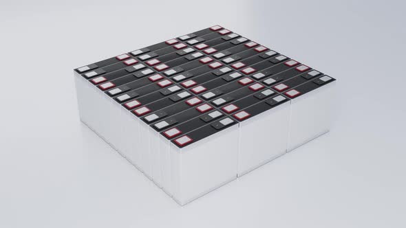 Lithium NMC rechargeable battery stacked for electric vehicle energy ...