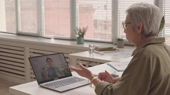 Female Boss Video Calling Employee, Stock Footage | VideoHive