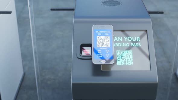 Self-service airport gates. E-Gates. Scan your boarding pass and get ...