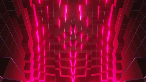 Red Neon Box Wall, Motion Graphics | VideoHive