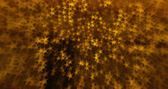 Defocussed Twinkling Star Shapes Of Christmas Lights, Stock Footage