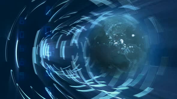 animated background digital tehnology concept. Motion graphic 4k ...