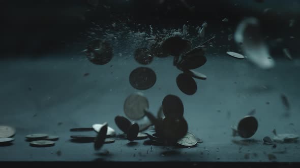 Piggy Bank Hit Destroyed and Smashes With Hammer Slow Motion, Stock Footage