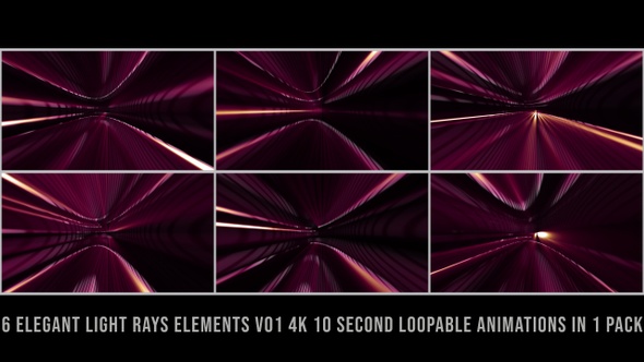 Elegant Light Rays Elements Magenta V01, Motion Graphics | VideoHive