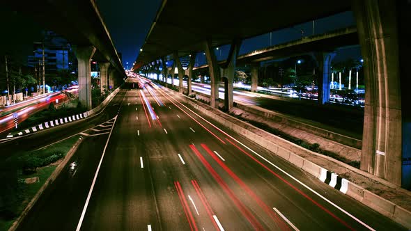 Expressway Evening Loop Time Lapse, Stock Footage | VideoHive