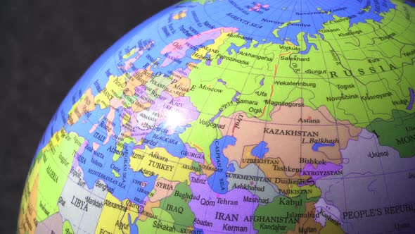 Rotating Political Globe Of The Earth 3. , Stock Footage | VideoHive