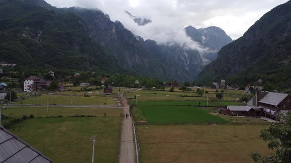 Beautiful Theth Valley Thethi in the Albanian Alps of Albania, Stock ...