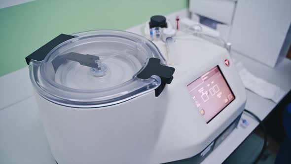 Scientist at work with human cells. Doctor in laboratory research of ...