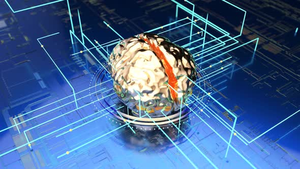 Abstract background of Artificial Intelligence, Motion Graphics | VideoHive