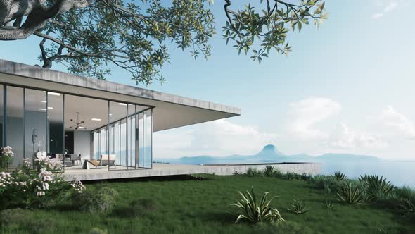 Modern Minimal House Exterior, Motion Graphics | VideoHive