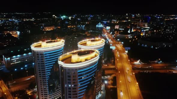 Top View of Modern Urban Buildings, Stock Footage | VideoHive