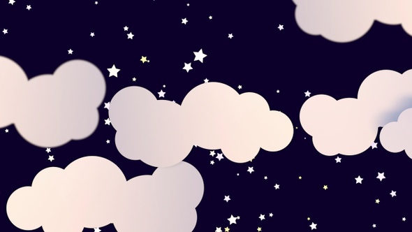 Cartoon Clouds Paper Craft, Motion Graphics | VideoHive