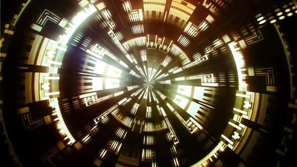 Circle Light Rays Orange 01, Motion Graphics | VideoHive