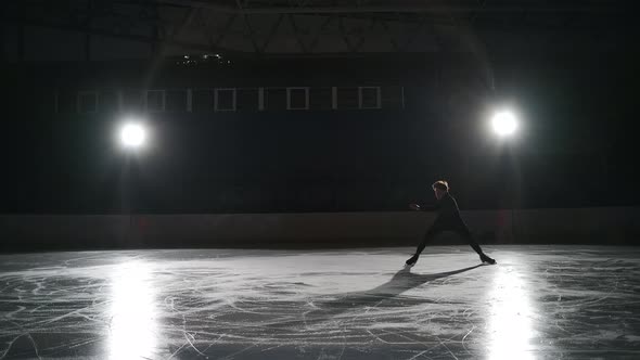 The Athlete Performs a Butterfly Jump in Training, Stock Footage ...