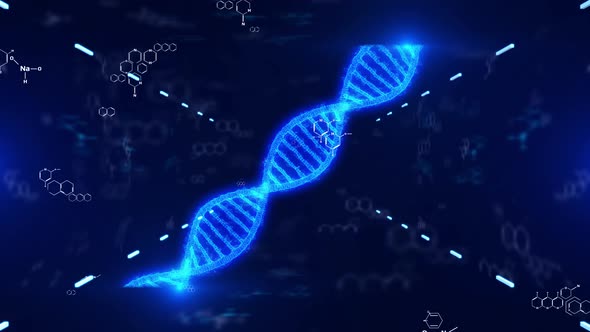 DNA Science Structure Platform, Motion Graphics | VideoHive