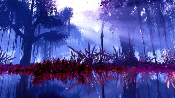 Fantastic Jungle Trees And Thickets, Motion Graphics | VideoHive