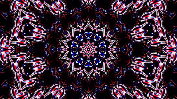 Beautiful abstract kaleidoscope that shines, a radiant light that ...