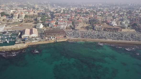 The Port of Jaffa, Israel - Aerial Drone Shot, Stock Footage | VideoHive
