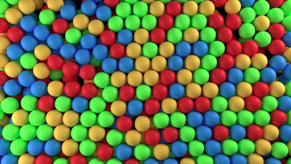 Falling Colorful Balls, Motion Graphics | VideoHive