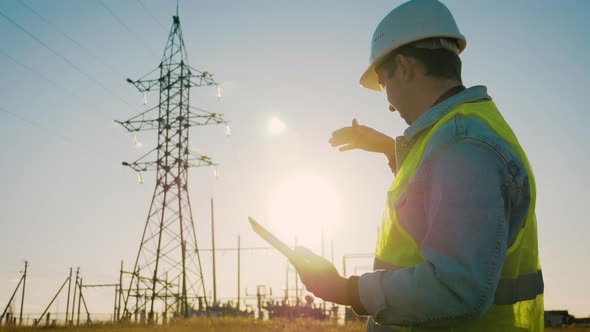 Electricity Work Concept, Stock Footage | VideoHive