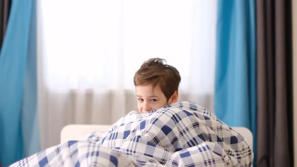 Cute Boy Awaking, Stock Footage | VideoHive
