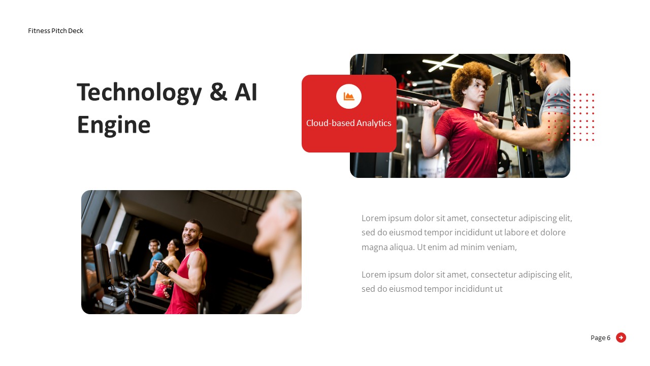 Fitness Pitch Deck PowerPoint Template, Presentation Templates ...