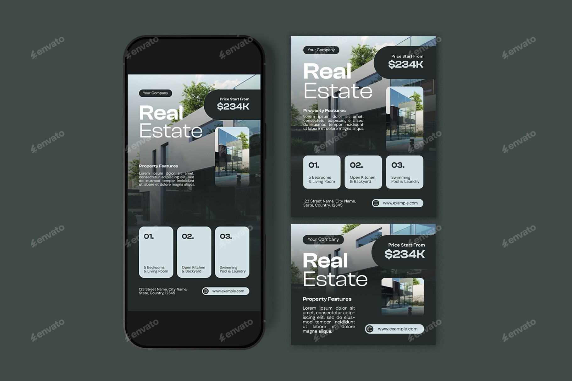 Real Estate Flyer, Print Templates | GraphicRiver