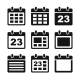 Calendar Icons Set by In-Finity | GraphicRiver