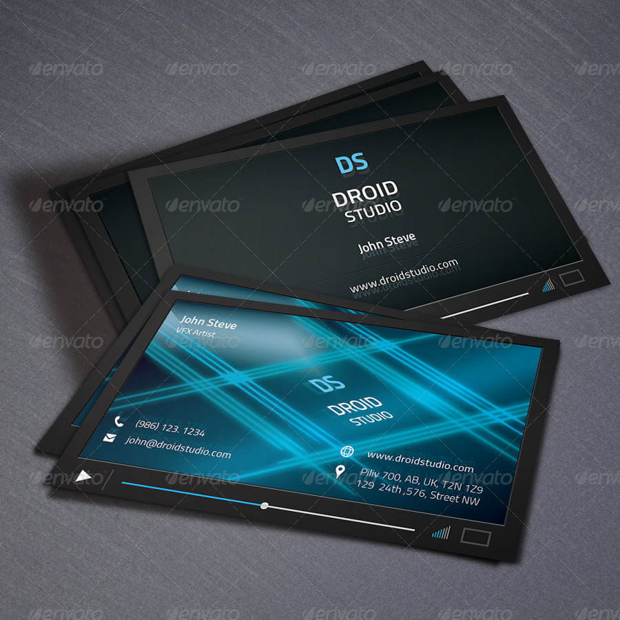 Creative Youtube Style Business Card , Print Templates | GraphicRiver