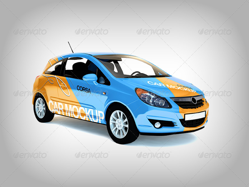 3in1 Car Branding Mock Up, Graphics | GraphicRiver