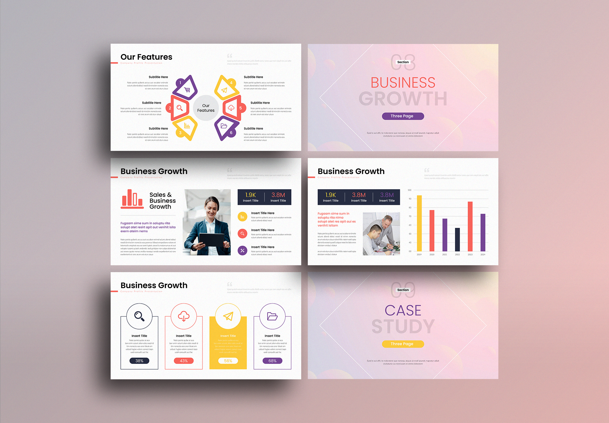 Company Profile PowerPoint Presentation Template, Presentation Templates