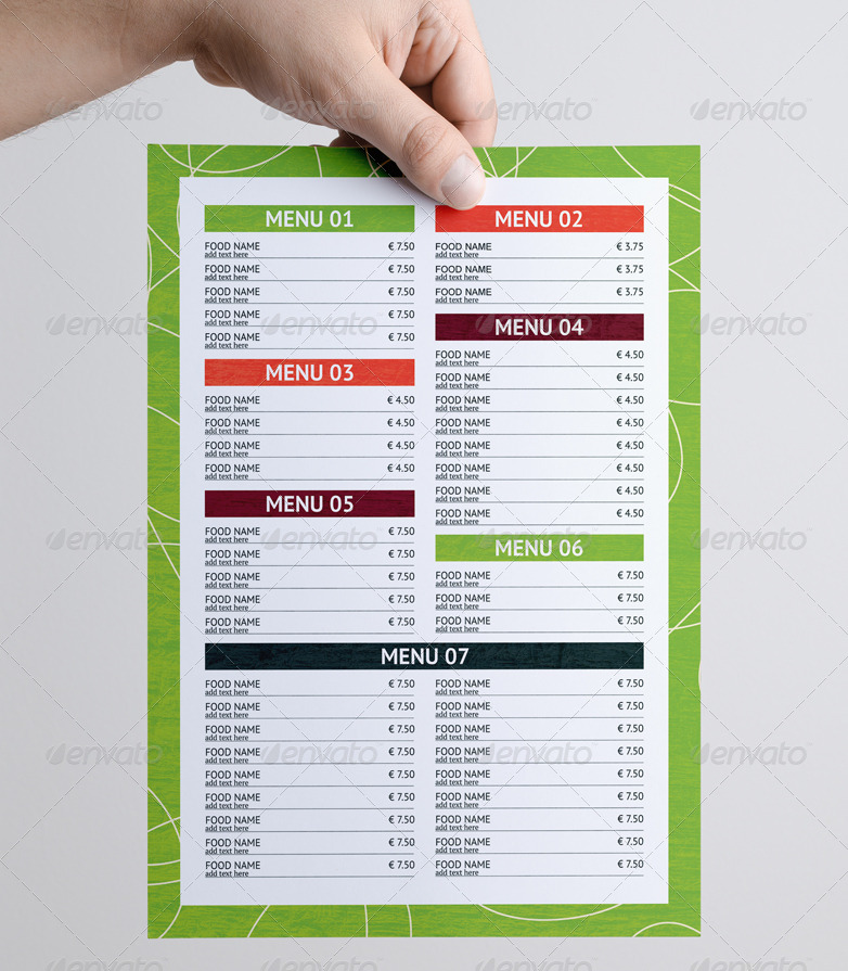 Classic Menu Template V2, Print Templates | GraphicRiver