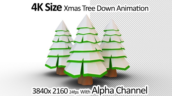 Xmas Tree Fall Down Animation, Motion Graphics | VideoHive