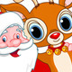 Santa and his Reindeer Rudolf, Vectors | GraphicRiver
