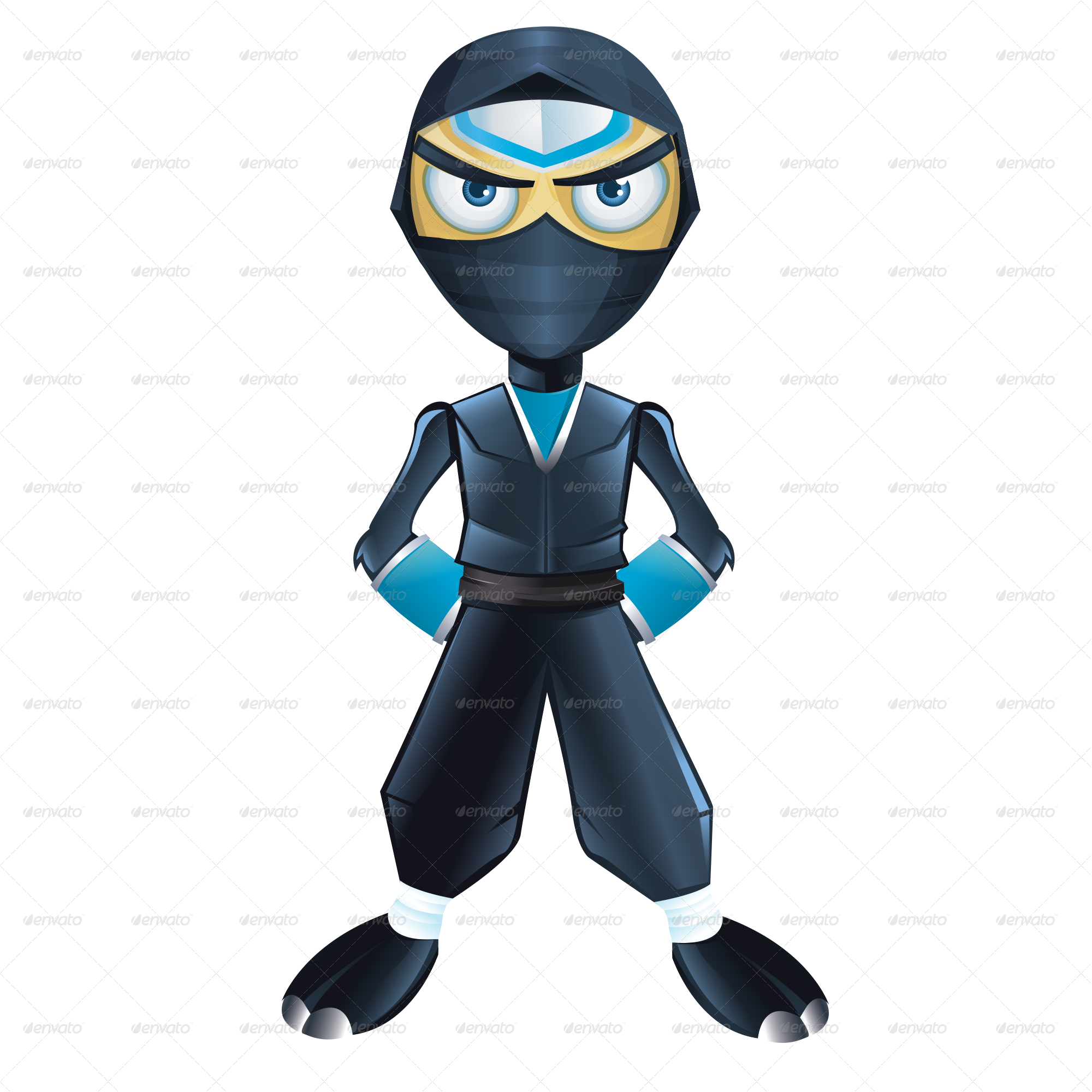 Ninja Mascot Set by godesignme | GraphicRiver