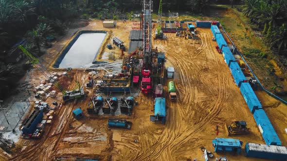 Cinematic Onshore Drilling and Workover Rig structure and Rig equipment ...