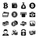 Bitcoin Icons Set by In-Finity | GraphicRiver