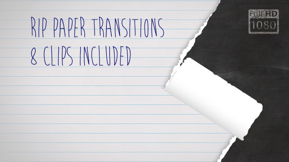 Rip Paper Transitions, Motion Graphics | VideoHive