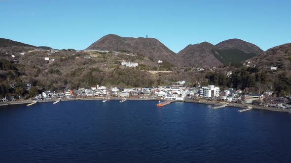 Skyline Aerial View of Hakone, Stock Footage | VideoHive
