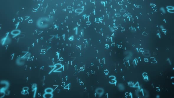 Large Numeric Characters with Matrix Style, Motion Graphics | VideoHive