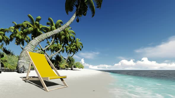 Summer Beach Background Tropical Island Paradise, Motion Graphics ...