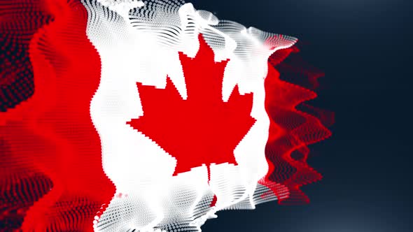 Canada Particle Flag, Motion Graphics | VideoHive