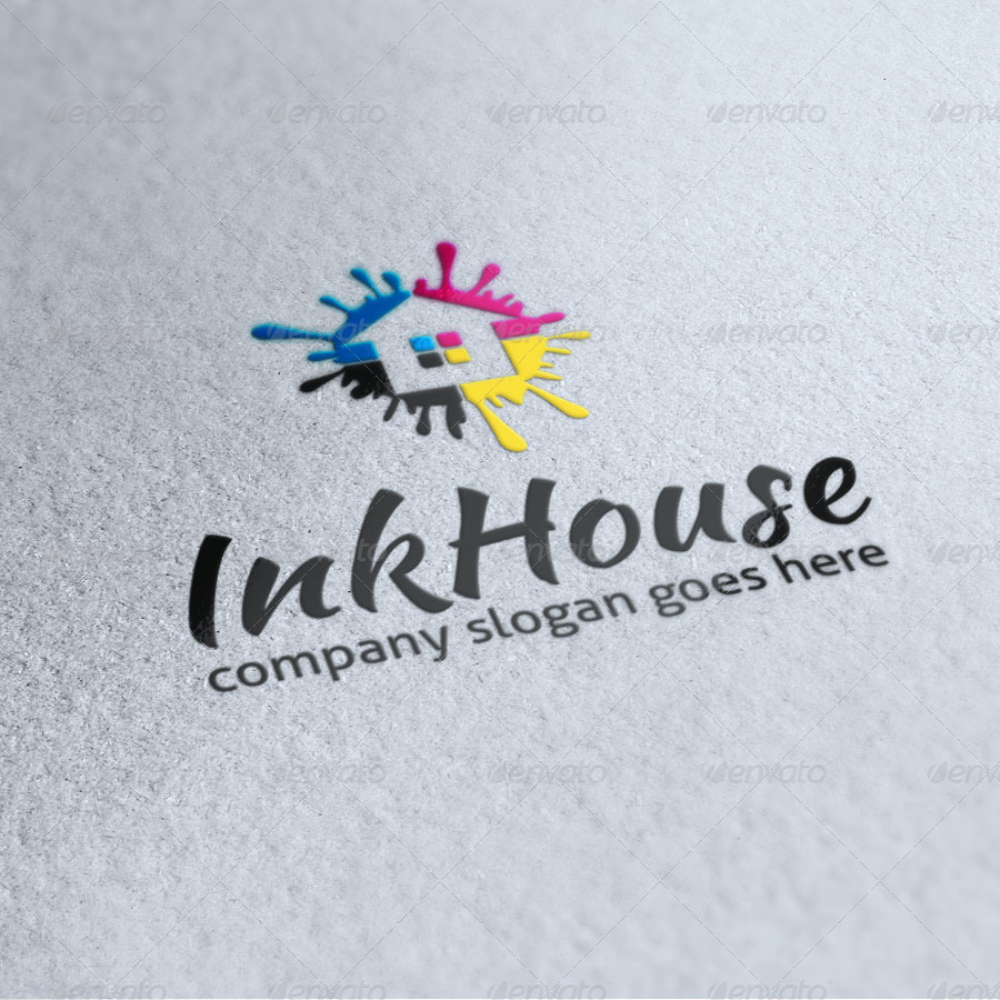 Ink House Logo, Logo Templates | GraphicRiver