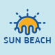 Sun Beach Logo Template, Logo Templates | GraphicRiver