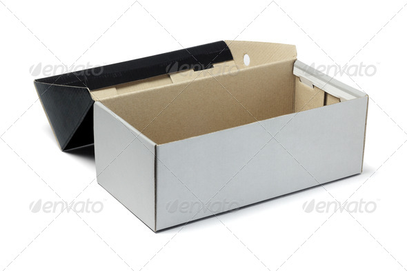 Open Empty Shoe Box Stock Photo by dezign56 | PhotoDune