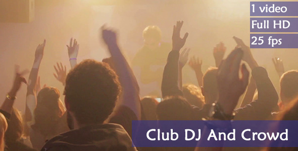 Club Crowd And A DJ, Stock Footage | VideoHive
