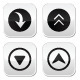 Up and Down Arrows Vector Buttons Set, Vectors | GraphicRiver